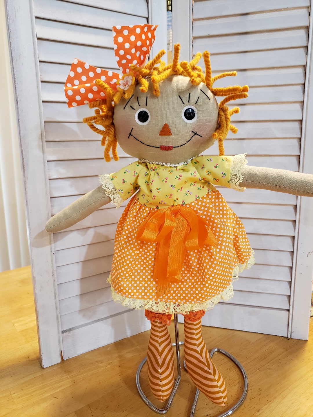 Made to Order Ginger Orange Hair Doll With Pigtails - Etsy