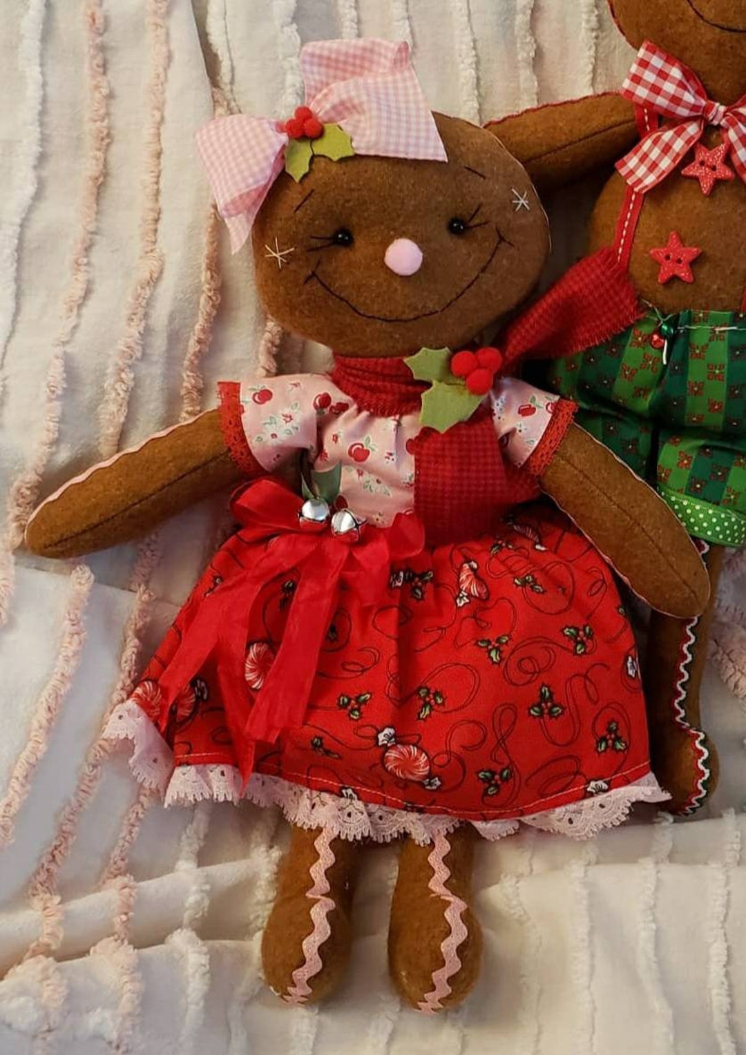 Christmas Made to Order Gingerbread Girl Felt Doll - Etsy