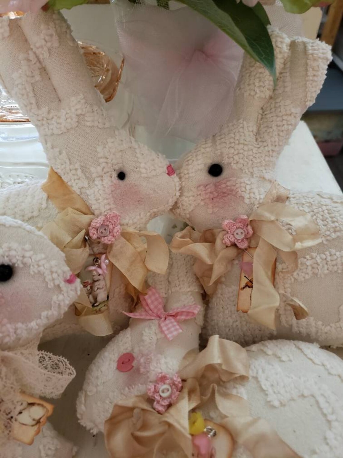 Made to Order Chenille Cream Colored Bunny - Etsy