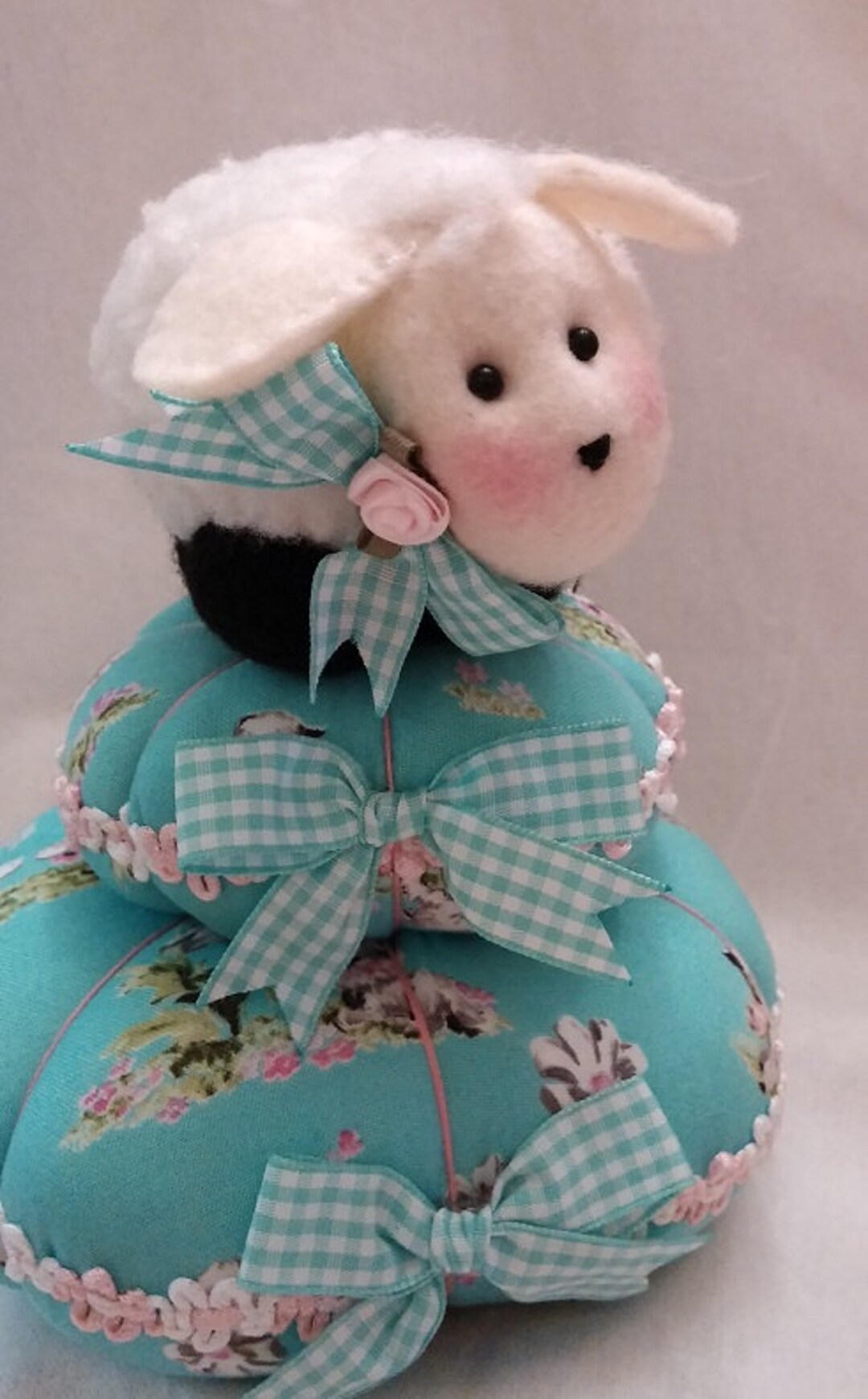 Made to Order Two Tier White Sheep Pincushion - Etsy