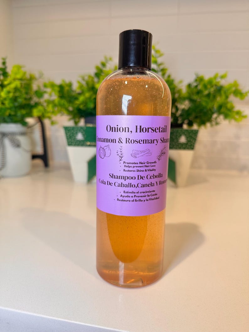 Rosemary, Cinnamon, Onion & Horsetail Shampoo 16 Oz. - Etsy