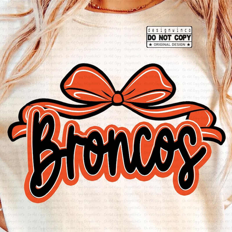 Bronco Mascot Tshirt - Etsy