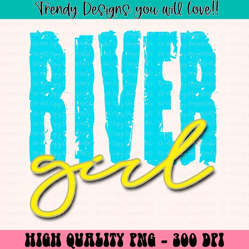 RIVER Girl PNG, Neon Retro Text PNG, Lake Life Shirt Design for Women ...