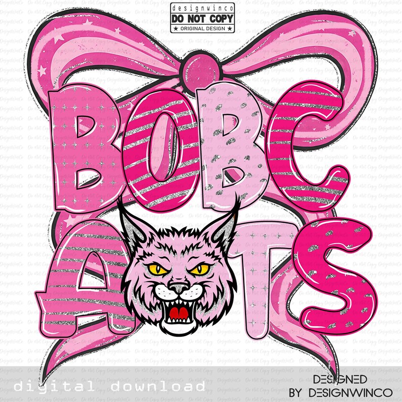 Pink Out Bobcats PNG, Breast Cancer Awareness Game Day PNG, School ...