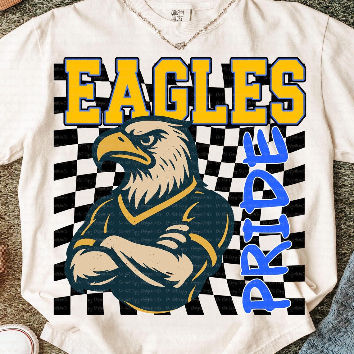 Eagles Pride PNG, Mascot Eagle Retro Sport PNG, School Spirit Design ...