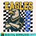 Eagles Pride PNG, Mascot Eagle Retro Sport PNG, School Spirit Design ...
