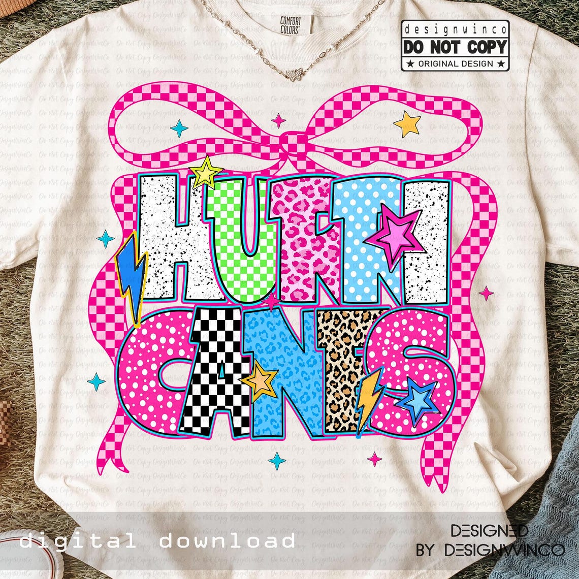Hurricanes Mascot PNG, Lightning Bolt PNG, Retro Checkered Coquette Bow ...