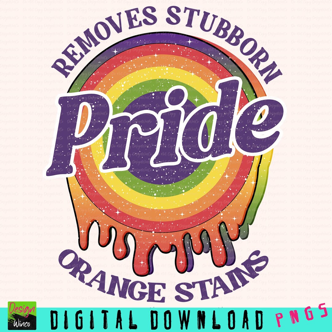 Pride PNG, Retro Rainbow Drip Pride PNG, LGBTQ Funny Political Design ...