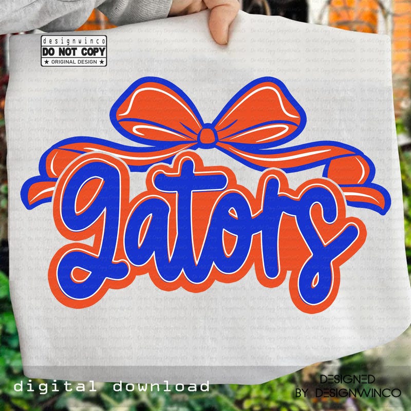 Girl Gator With a Bow - Etsy