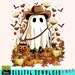Cowboy Ghost PNG, Cute Halloween Ghost PNG, Spooky Fall Aesthetic ...