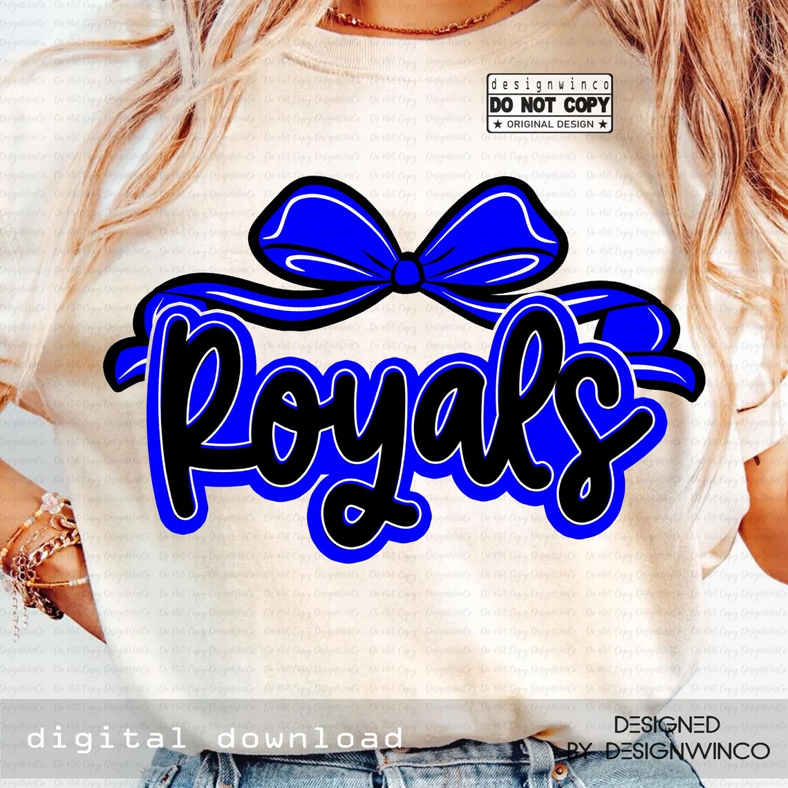 Royals Mascot PNG, Cheer Bow PNG, School Spirit Team Pride Shirt Design ...