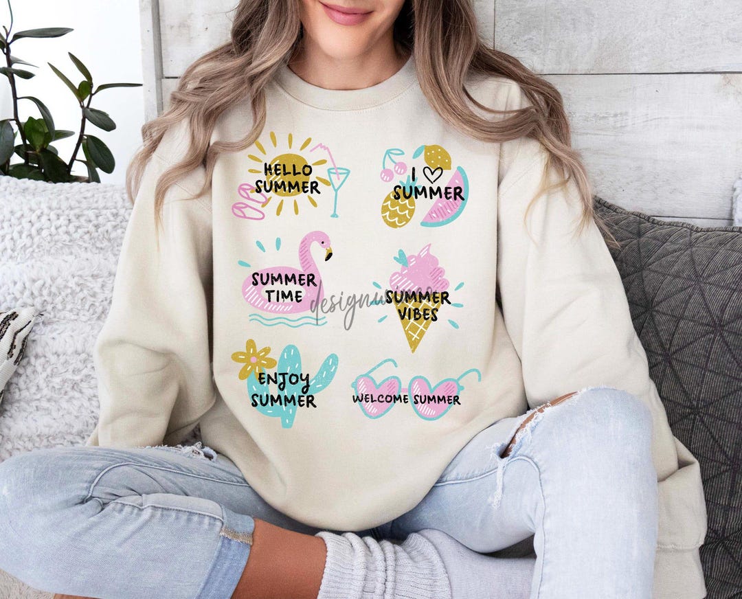 Summer Vibes Png, Retro & Neon Summer Designs, Varsity and Distressed ...