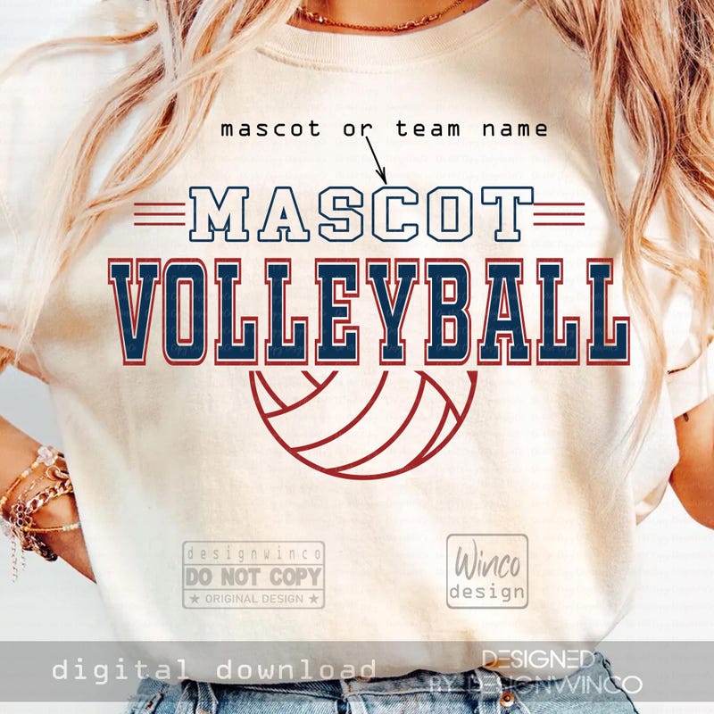 Volleyball Font - Etsy
