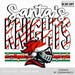 Santa’s Knights Christmas PNG, Santa Hat Mascot Clipart, Retro Spirit ...
