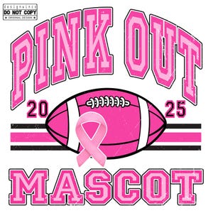 Custom Pink Out Png, Custom Football Png, Custom Pink Out Football Png ...