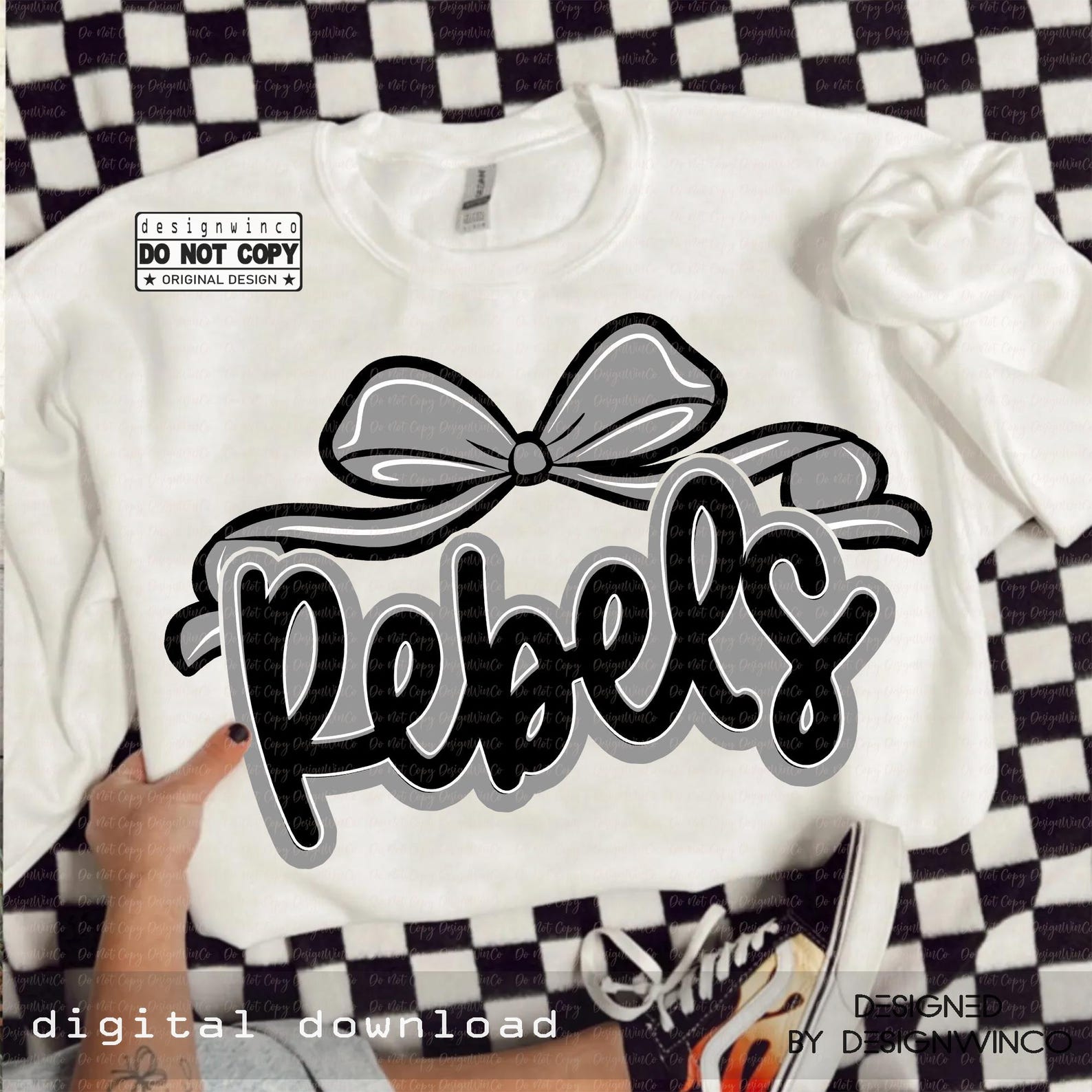 Rebels Mascot PNG, Cheer Bow PNG, School Spirit Team Pride Shirt Design ...
