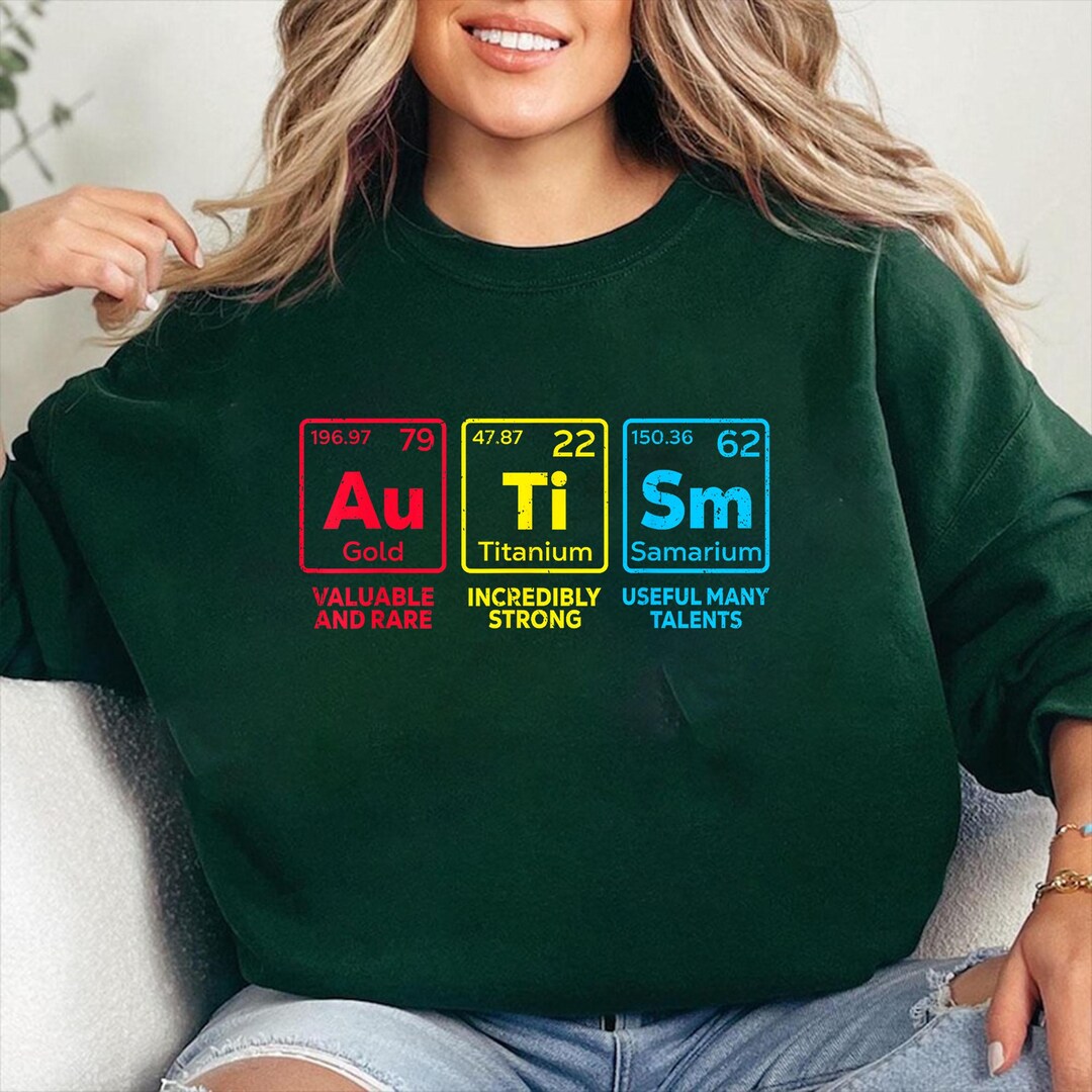 Autism Awareness Elements Periodic Table ASD Png, Periodic Autism Png ...