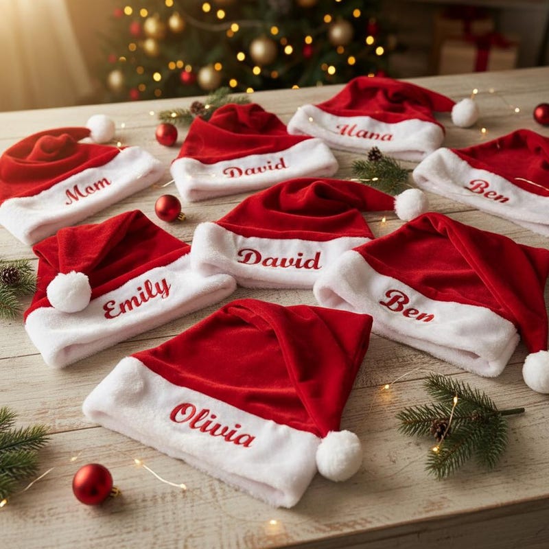 Personalised Santa Hat - Etsy Australia