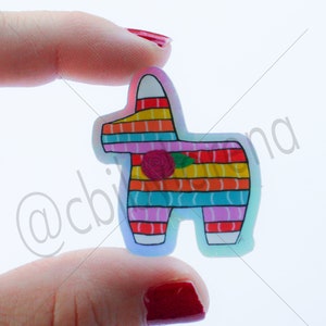 Pinata Sticker, Pinata Holographic Donkey Pinata Sticker, Latinx ...