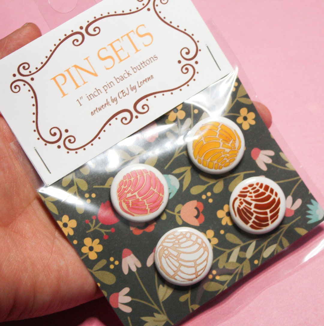Concha Pin Set. Wear or Display Your Favorite Pan Dulce With These Fun ...