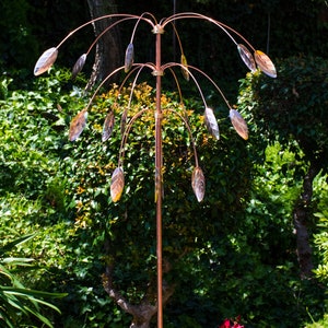 Kinetic Copper Triple Spinner - Falling Foliage - Etsy