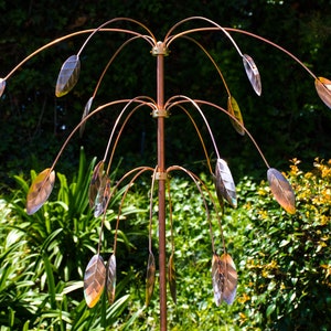 Kinetic Copper Triple Spinner - Falling Foliage - Etsy
