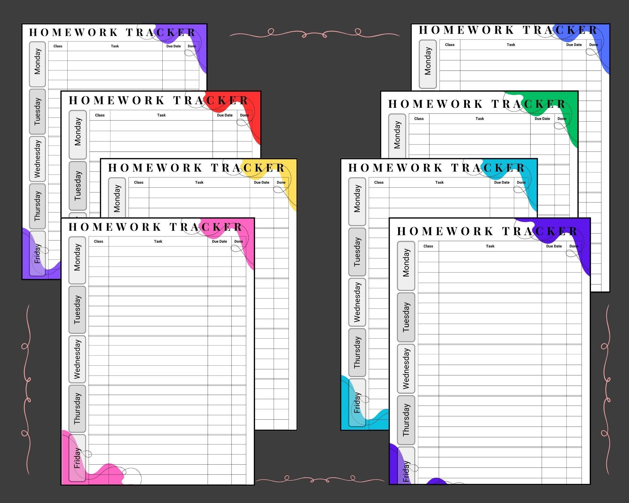 Australian Study Planner Printable for Students – Colourful Weekly ...