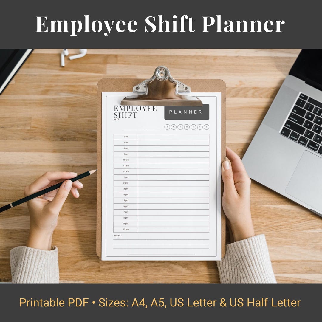 Shift Work Planner for Busy Parents - Family & Work Balance Organizer ...