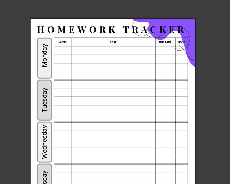 Australian Study Planner Printable for Students – Colourful Weekly ...