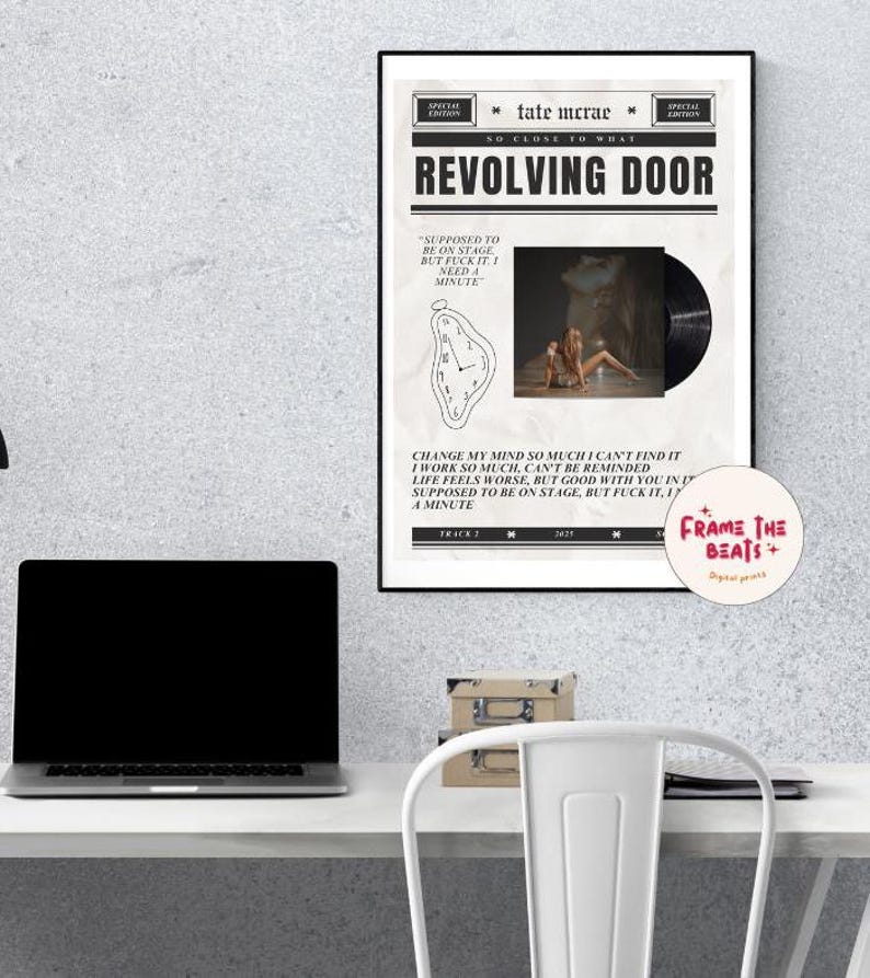 Revolving Door Poster, Tate Mcrae - Etsy