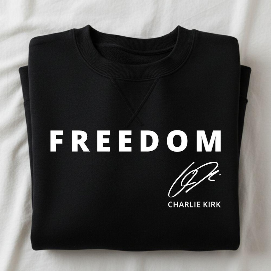 Freedom Charlie Kirk Signature SVG, Patriotic Shirt Design, Cut Files ...