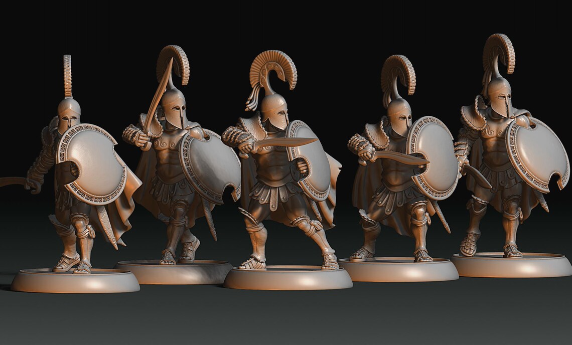 Ancient Greek Hoplites - Ancient Greece, the Good Brick | 3d Printed ...