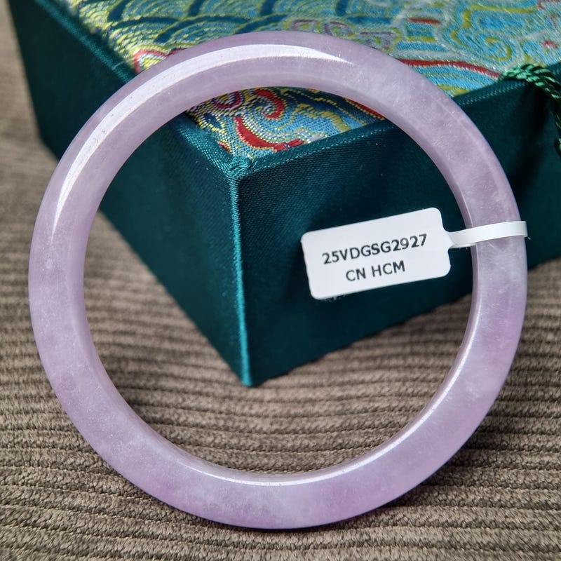 Vintage Jade Lavender Charm - Etsy