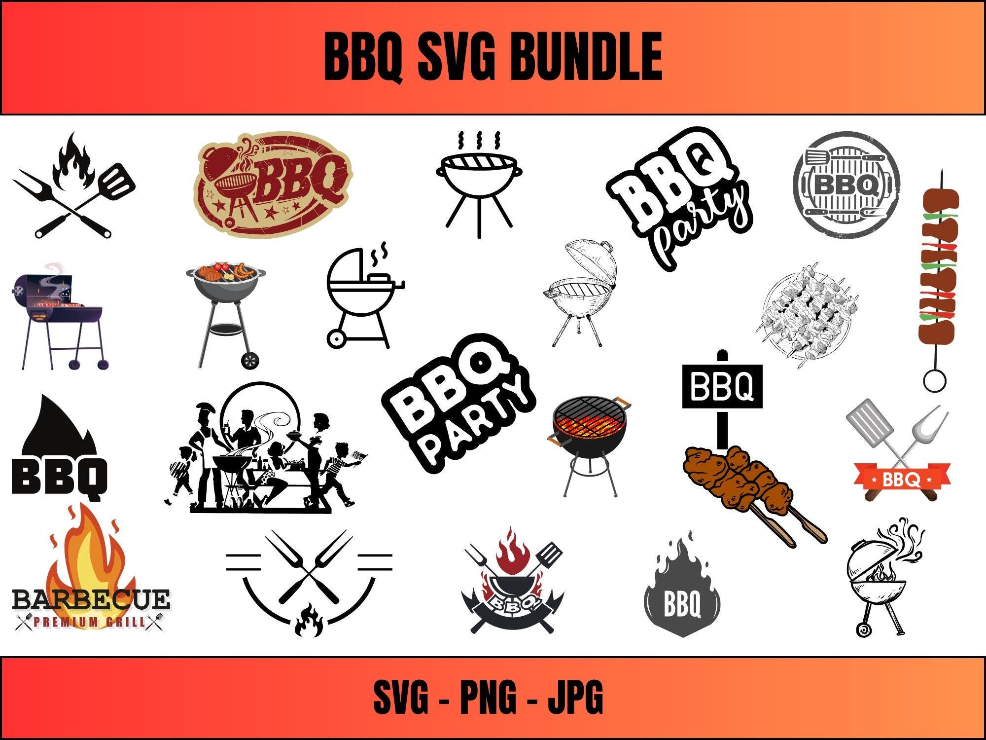 Barbeque SVG Bundle, BBQ Svg Bundle, BBQ Svg, Grilling Svg, Kitchen Svg ...