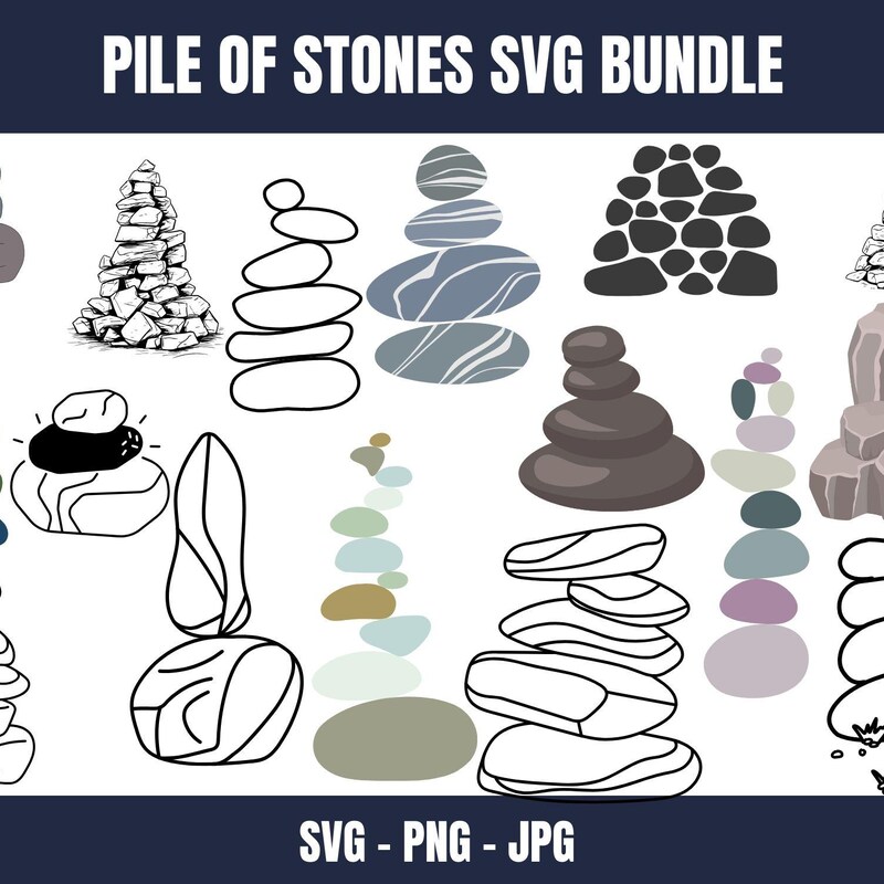 Stacked Rocks - Etsy