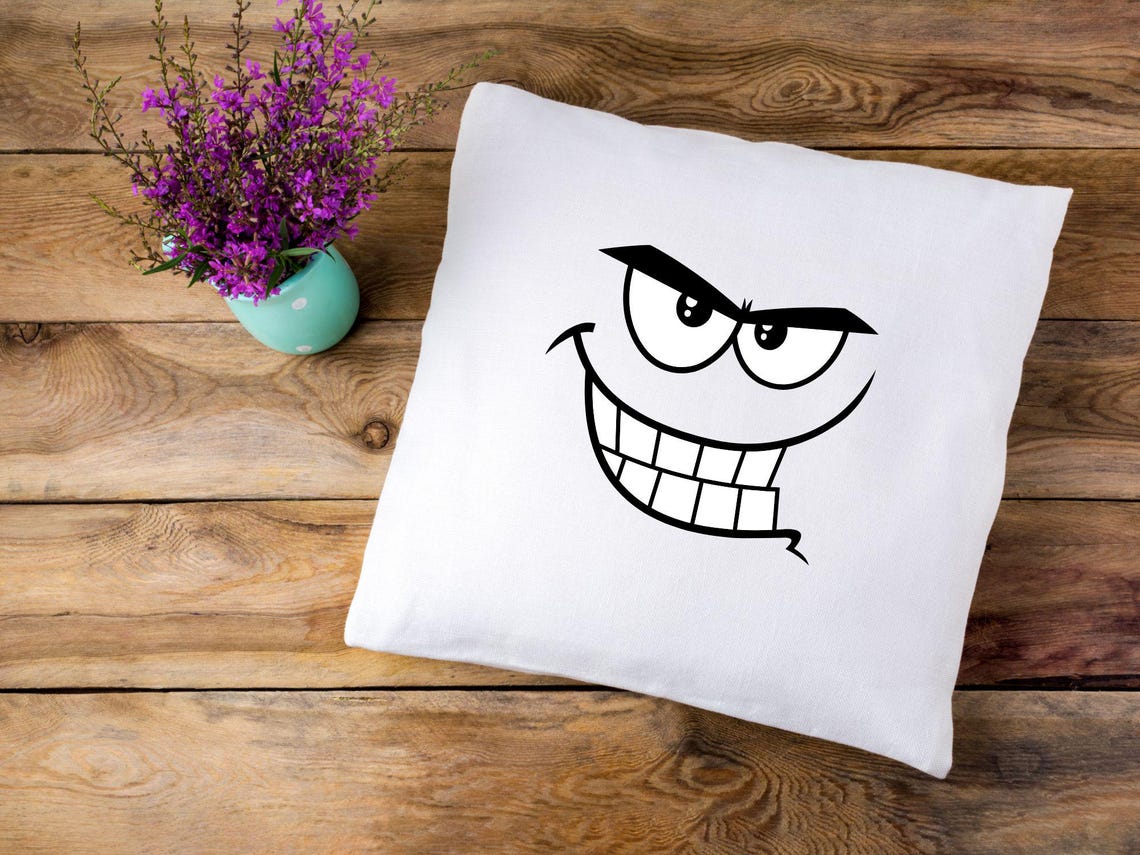 Cartoon Emotion Faces SVG Bundle: Funny Kawaii Clipart (digital ...
