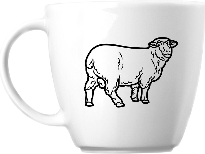 Sheep SVG Bundle: Farm Animal Clipart for Cricut, Silhouette (digital ...