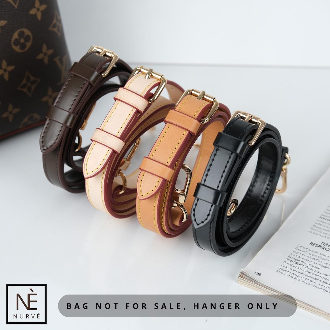 Adjustable Vachetta Leather Strap, Crossbody Leather Strap , Strap for Speedy, Leather Bag Strap ...
