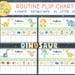 Dinosaur Routine Flip Chart: Visual Schedule for Kids (digital Download ...