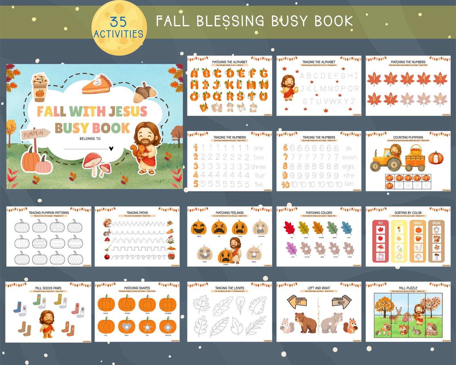 Bible Busy Book Bundle: Christian Homeschool Activity (PDF Download) - Etsy