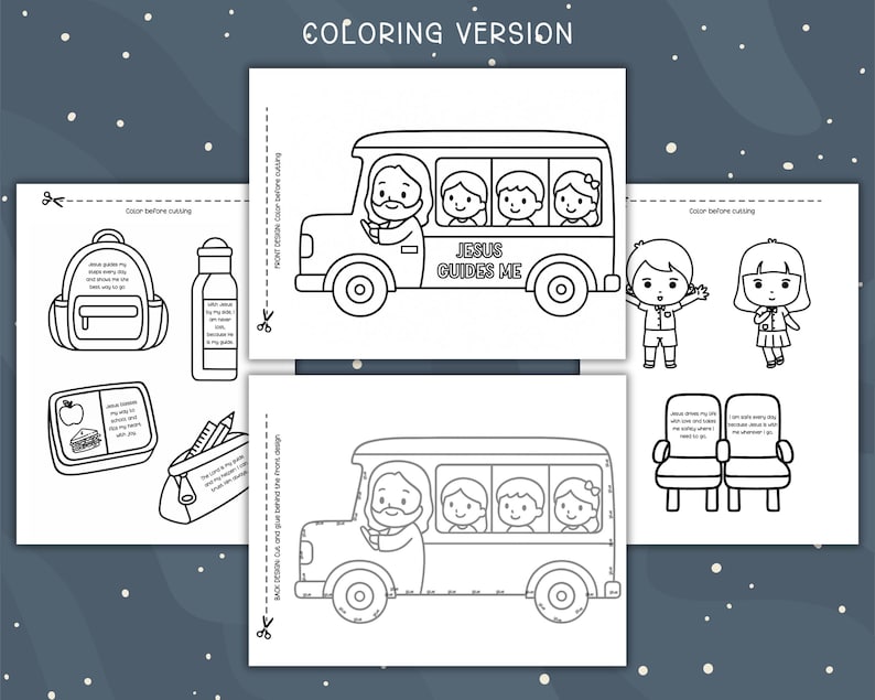 Printable Bible School Bus Craft: Christian Kids' Activity (PDF ...