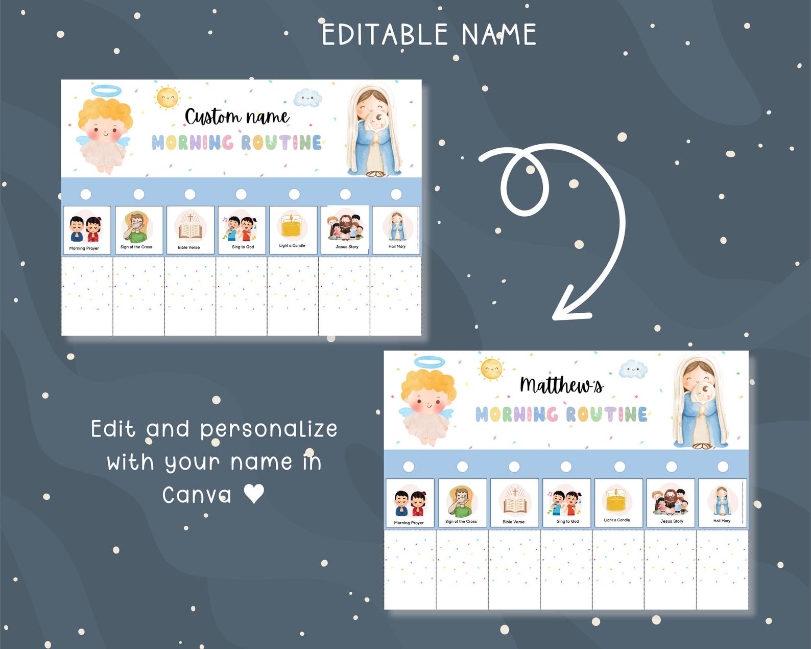 Kids' Routine Flip Chart: Visual Schedule, Daily Chores (PDF ...