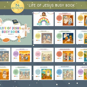 Bible Busy Book Bundle: Christian Homeschool Activity (PDF Download) - Etsy