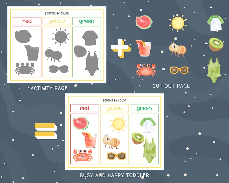 Summer Toddler Busy Book: Preschool Learning Binder (PDF Download) - Etsy