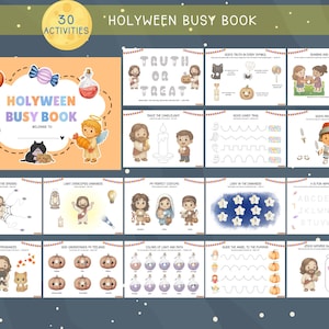 Bible Busy Book Bundle: Christian Homeschool Activity (PDF Download) - Etsy