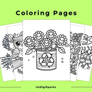 Earth Day Coloring Pages | Fun & Educational PDF | Instant Download ...
