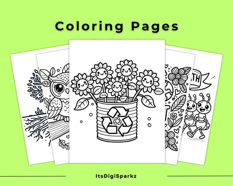 Earth Day Coloring Pages | Fun & Educational PDF | Instant Download ...