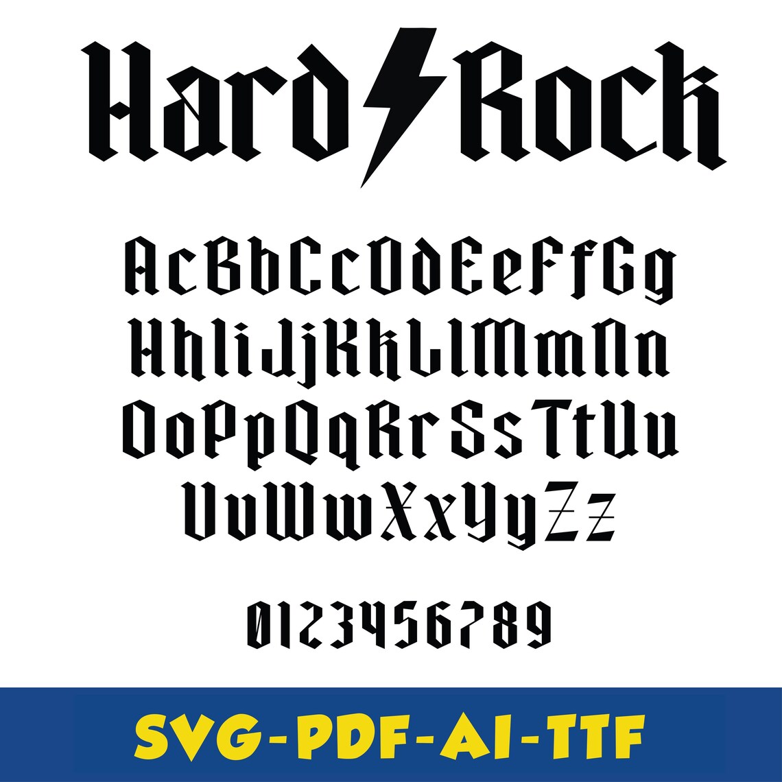Hard Rock Font Ttf, Hard Rock Font Svg, Rock Font Png, Rock Font Svg ...