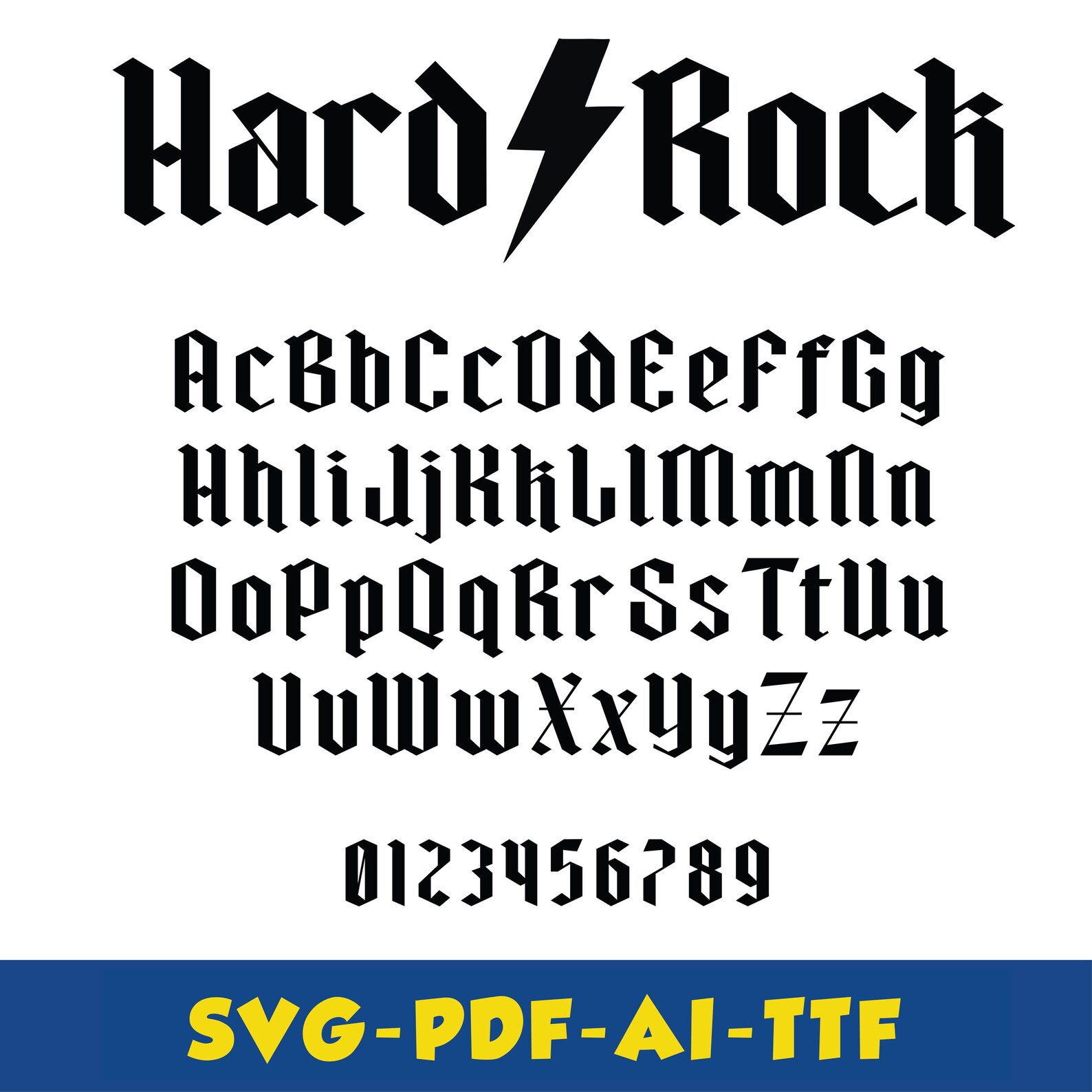 Hard Rock Font Ttf, Hard Rock Font Svg, Rock Font Png, Rock Font Svg ...