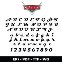 Cars Font SVG, Cars Alphabet SVG, Instant Download, Font SVG, Cars Svg ...